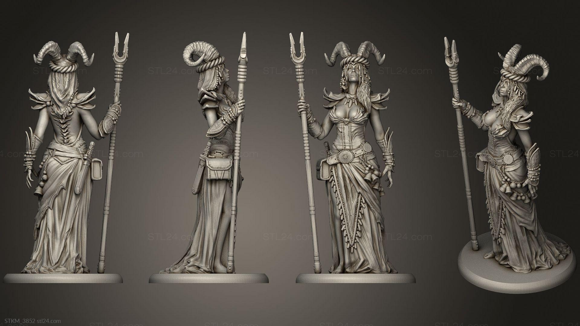 Figurines heroes, monsters and demons - Witch 6, STKM_3852. 3D stl ...